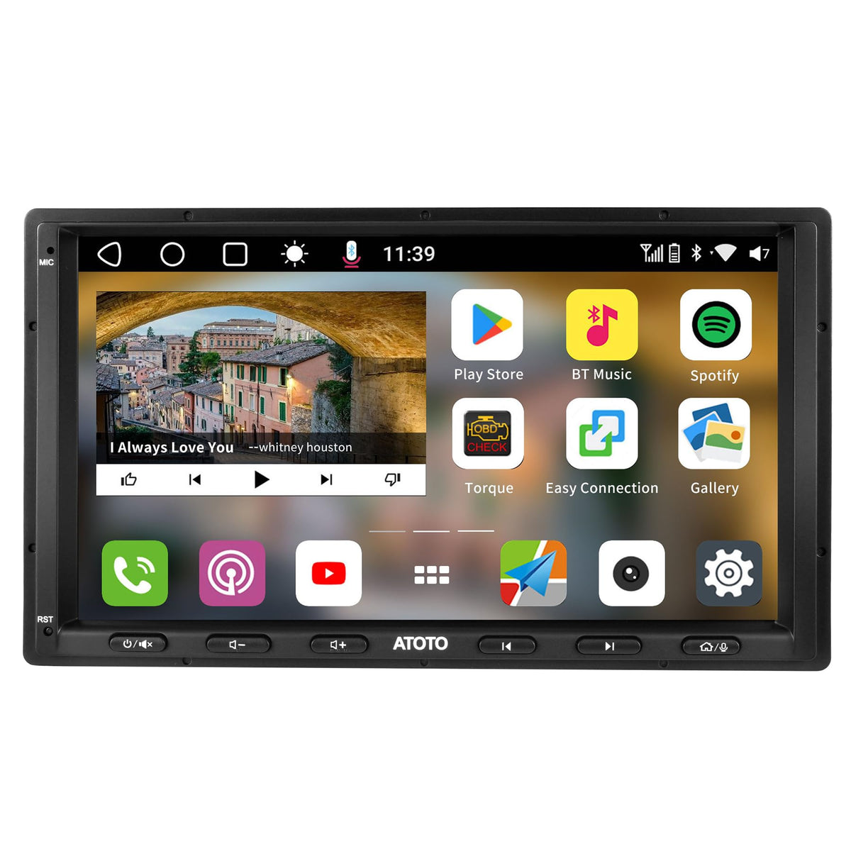 7" Android Double DIN Car Stereo with Wireless CarPlay | S8G2A74MS – ATOTO