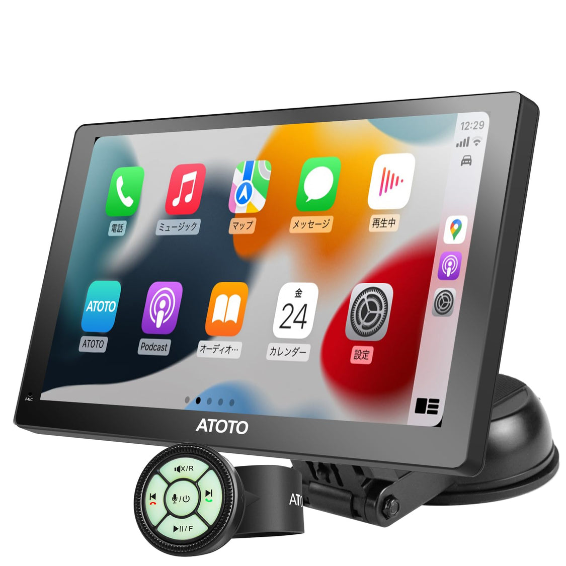 ATOTO CB6 ワイヤレスCarPlay Android Autoアダプター | AIボックス＆GPS機能 | 高速4G LTE対応